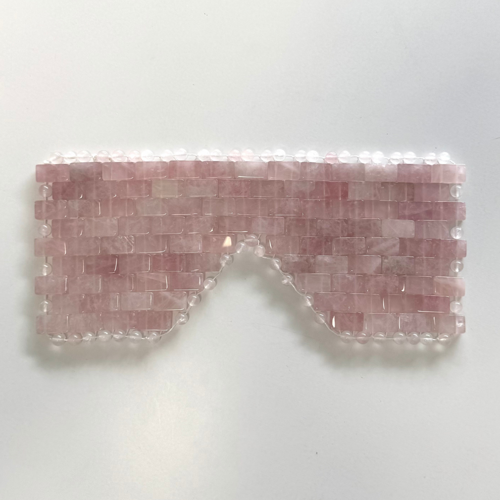 ROSE QUARTZ CRYSTAL EYE MASK - BEST CELLF